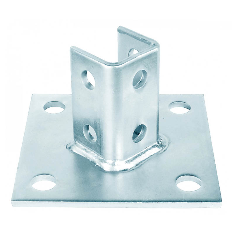 Base plates - with welded channel