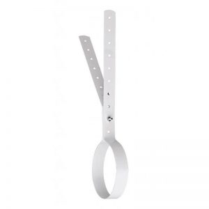 Abey stand off clips - for PVC pipe - powder coated white