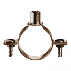 Abey copper welded nut clips - for copper pipe - brown