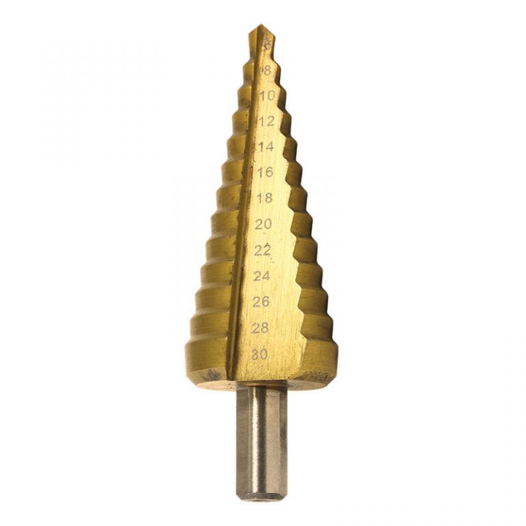 Alpha step drill bits - for use with thin materials - various sizes