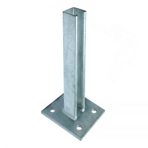 Base plates - with welded channel