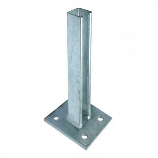 Base plates - with welded channel