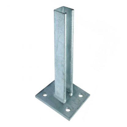 Base plates - with welded channel