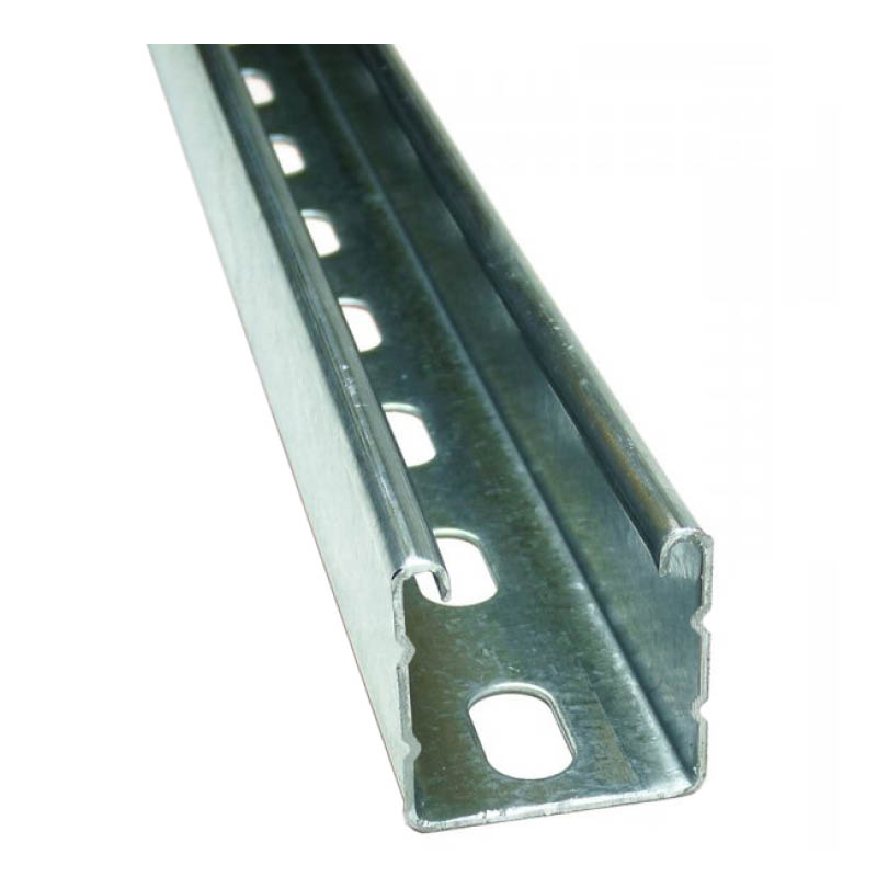 Channel - slotted - 41x41mm - light duty