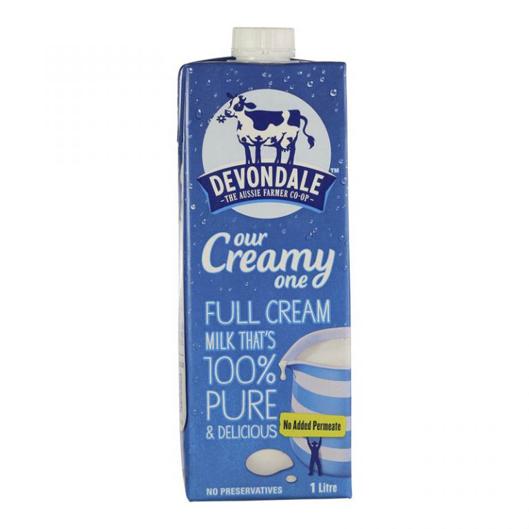 Devondale full cream milk - long life