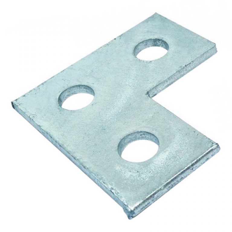 Flat plates - L shape fittings - 3 holes