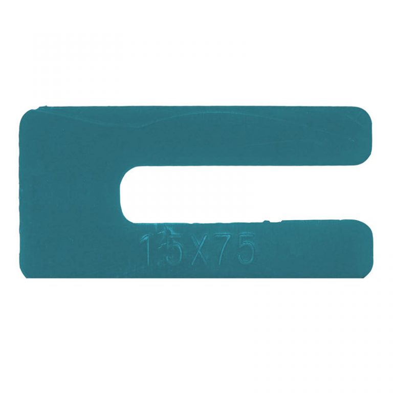 Horseshoe packers - rectangle window packers - colour coded