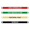 Pipe identification labels