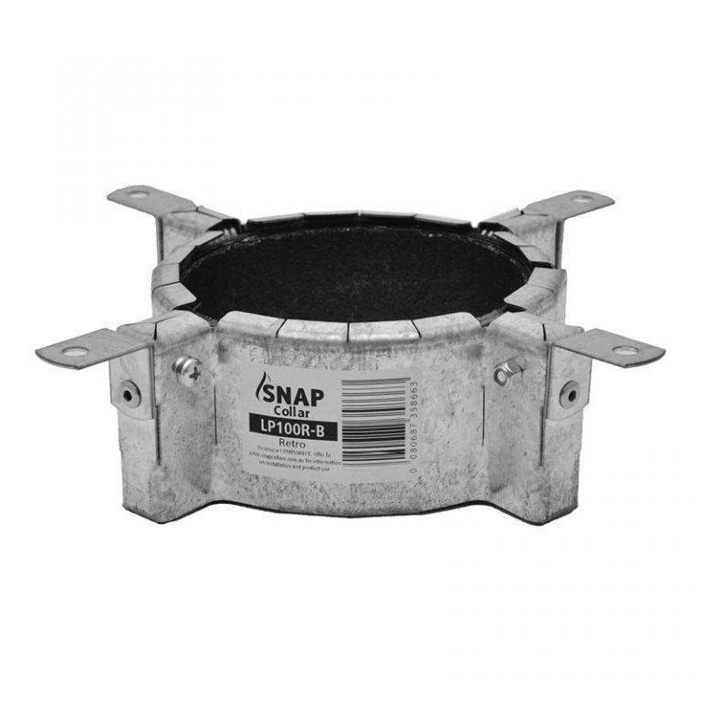 Snap LP100R-B - low profile retrofit fire collars - Snap fire rated collars