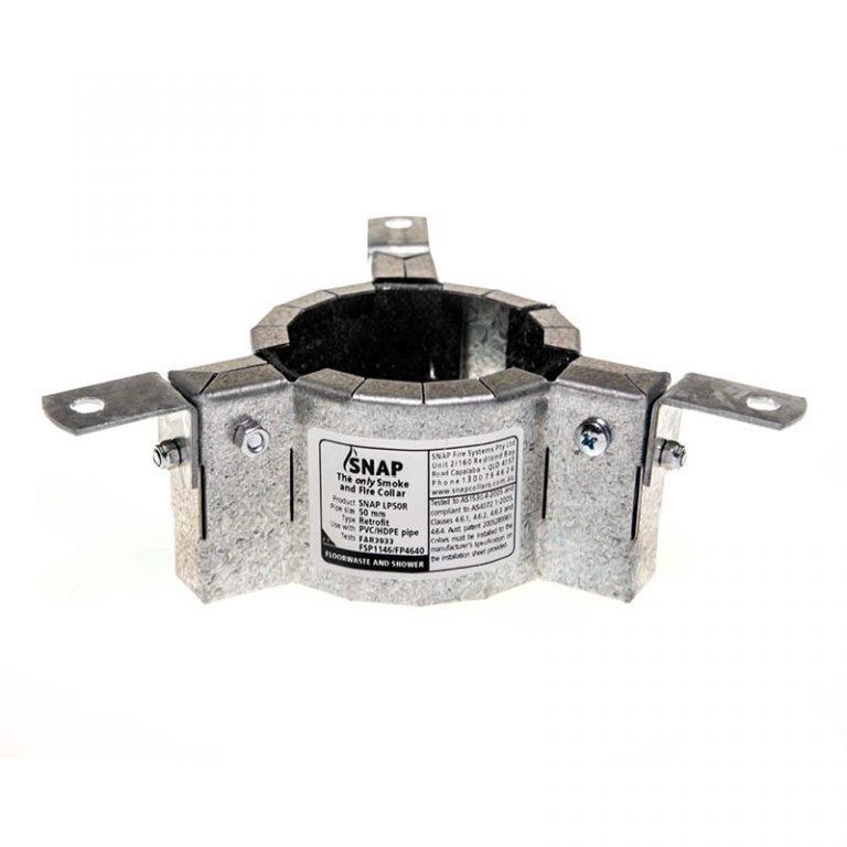 Snap LP100R - low profile retrofit fire collars - Snap fire rated collars