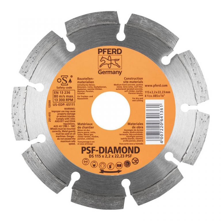 PFERD diamond cut-off blades - segmented rim