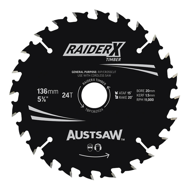 Austsaw RaiderX circular saw blades - for timber
