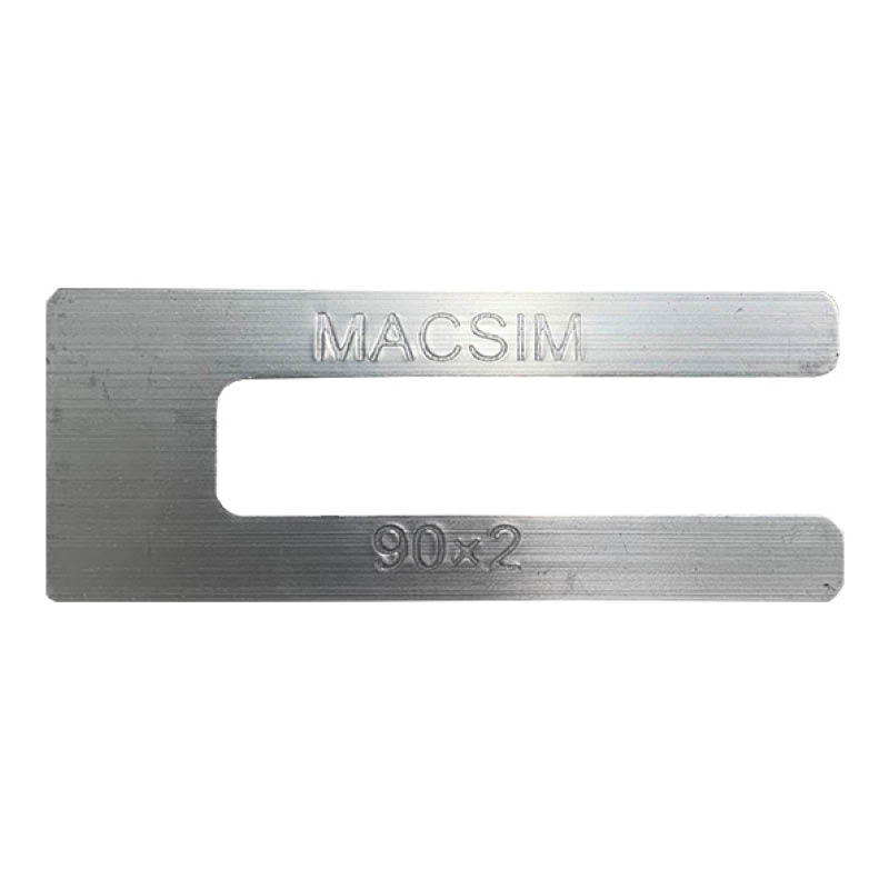Horseshoe packers - rectangle window - fire resistant aluminium