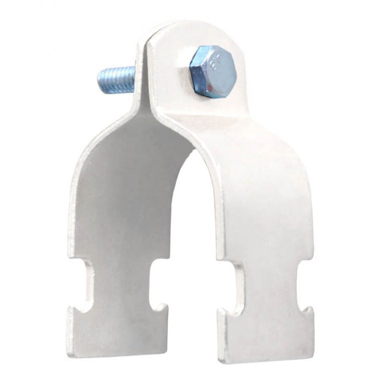 Channel clips - 2 piece clamps - for PVC