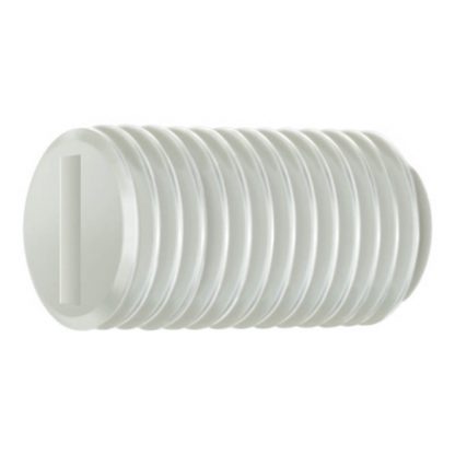 Socket grub screws - slotted - nylon