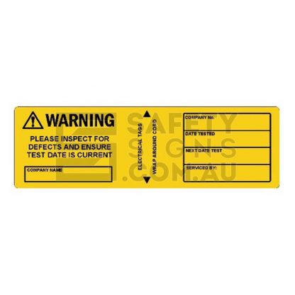 Warning tags