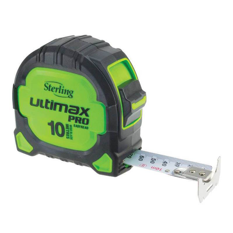 Sterling Ultimax Pro tape measure - easy read - metric - 10m