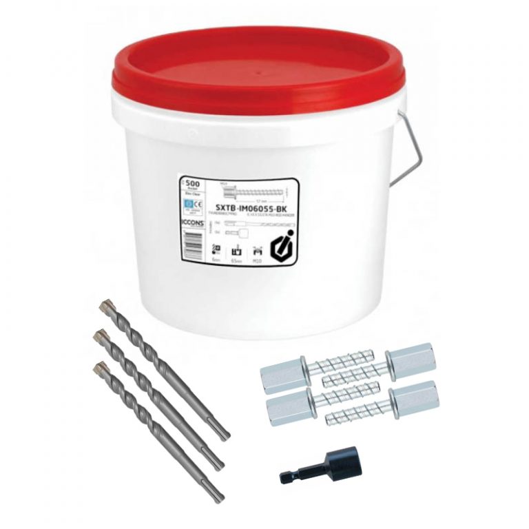 Vertical threaded rod hangers - for concrete - internal thread - seismic