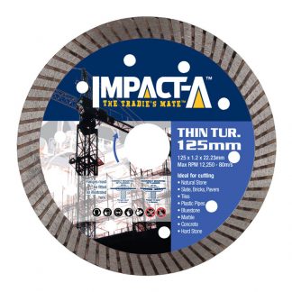 Impact-A diamond blades - ultra thin turbo rim