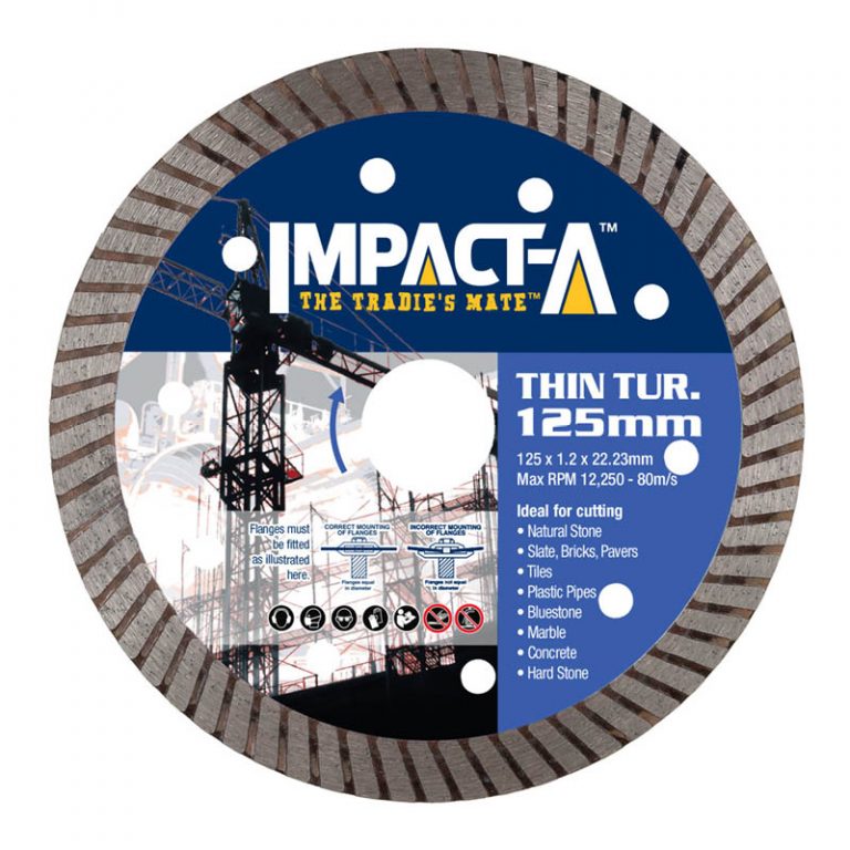 Impact-A diamond blades - ultra thin turbo rim