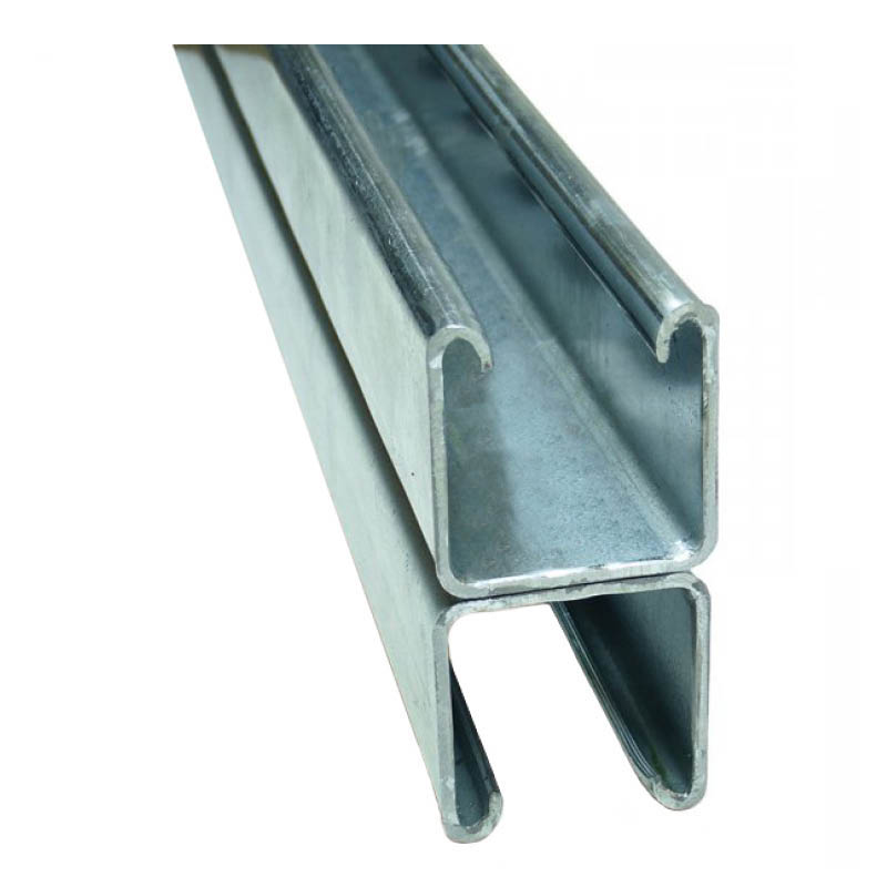 Channel - unslotted - 41x82mm - back to back