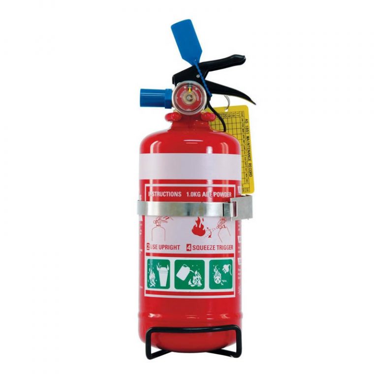MegaFire ABE dry powder fire extinguishers - with wall bracket