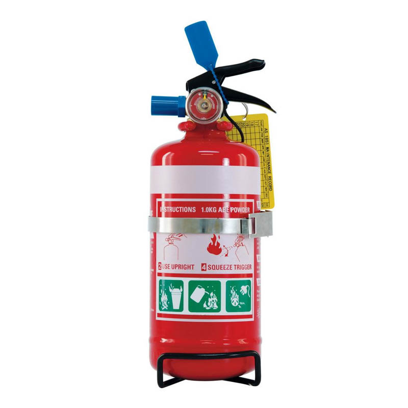 MegaFire ABE dry powder fire extinguishers - with wall bracket