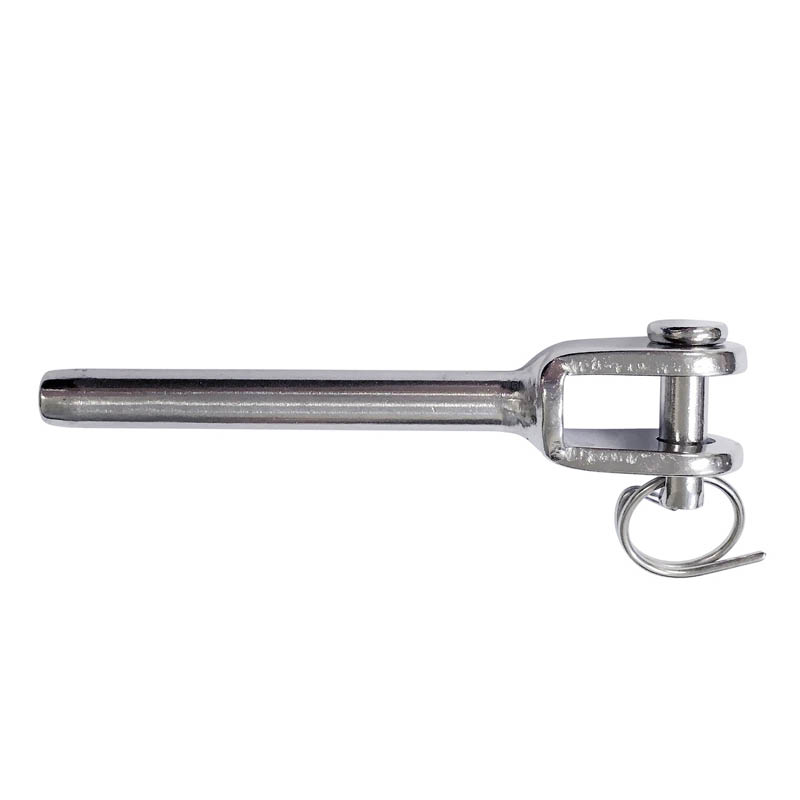 Swage terminals with fork