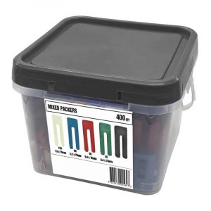 Horseshoe packers - rectangle window packers - colour coded