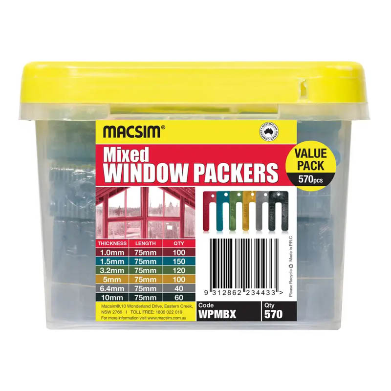 Macsim horseshoe packers - rectangle window - mixed bucket
