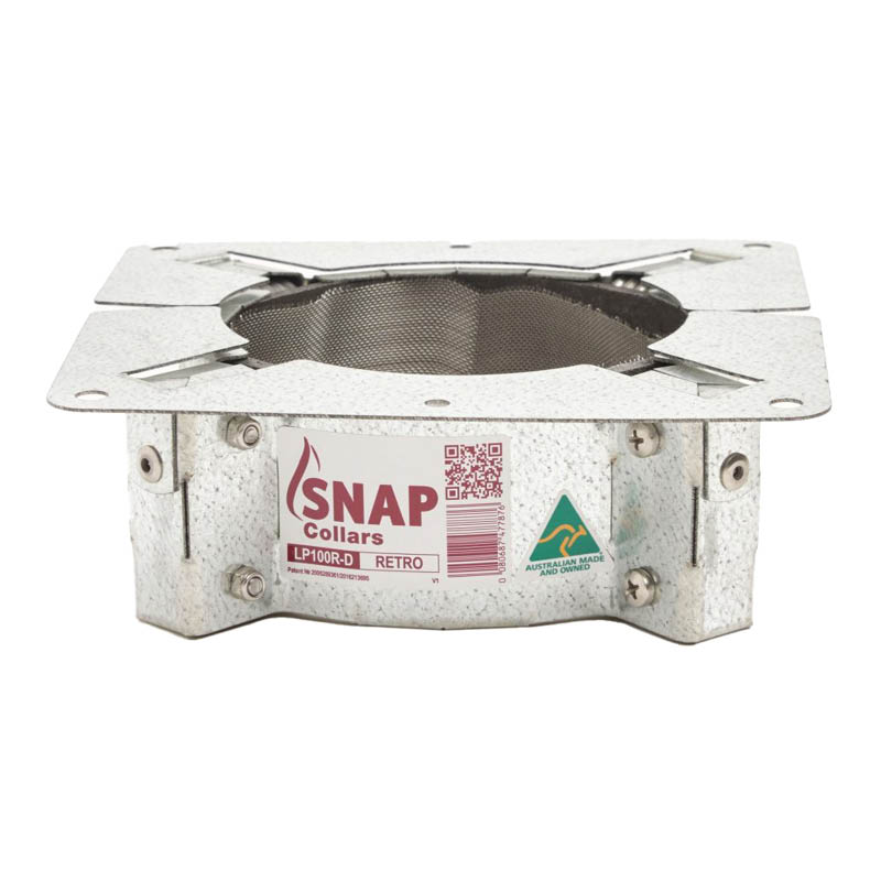 Snap LP100R-D - low profile retrofit fire collars - Snap fire rated collars