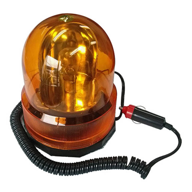 Amber revolving warning light - with 25 watt bulb
