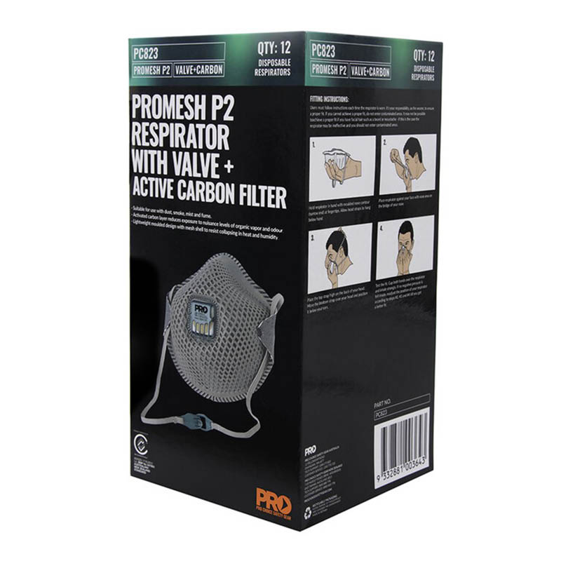 ProChoice Promesh dust masks - P2 respirator with valve