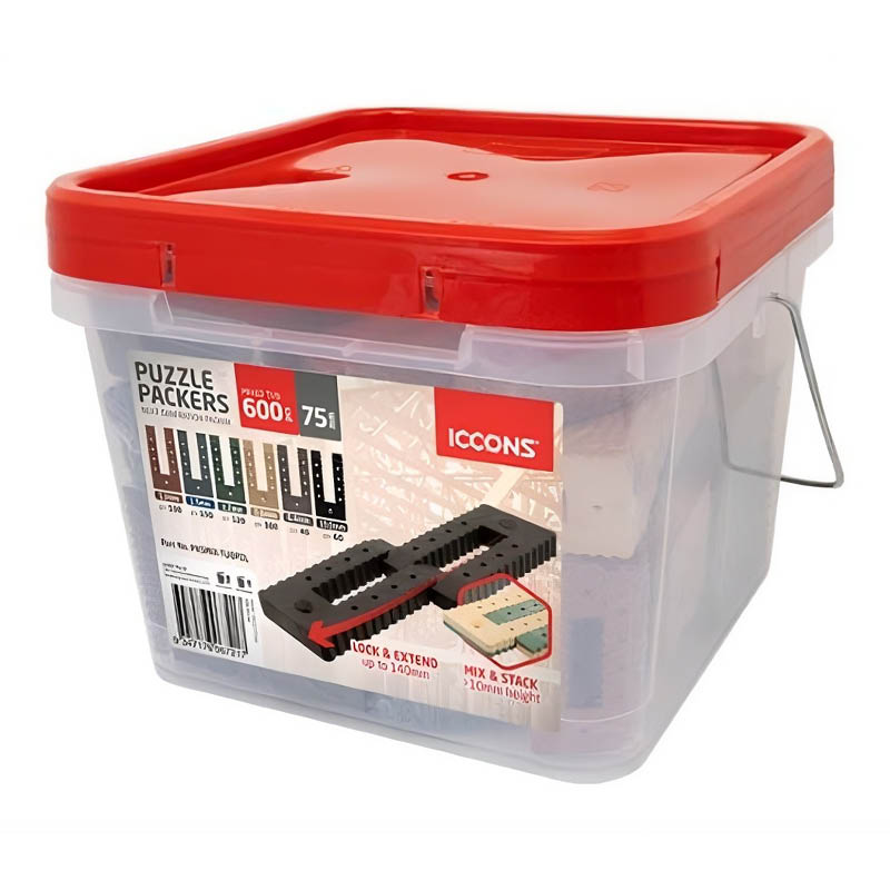 Iccons horseshoe puzzle packers - rectangle window - mixed bucket